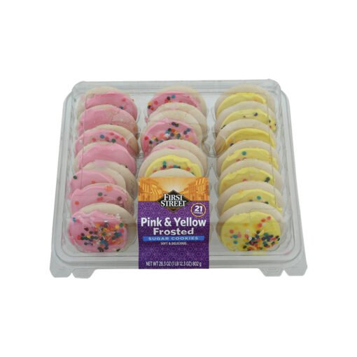 Galletas de azúcar glaseadas rosas y amarillas First Street - Smart&Final